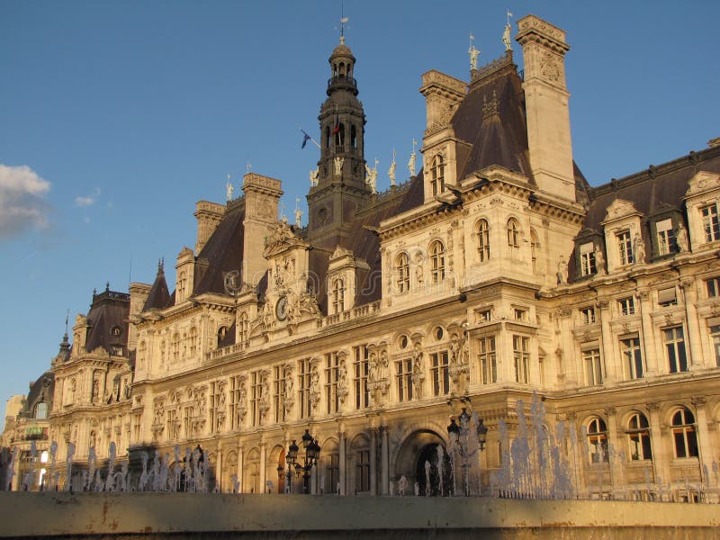 Paris city hall stock photo. Image of tourism, hall, france - 11949624