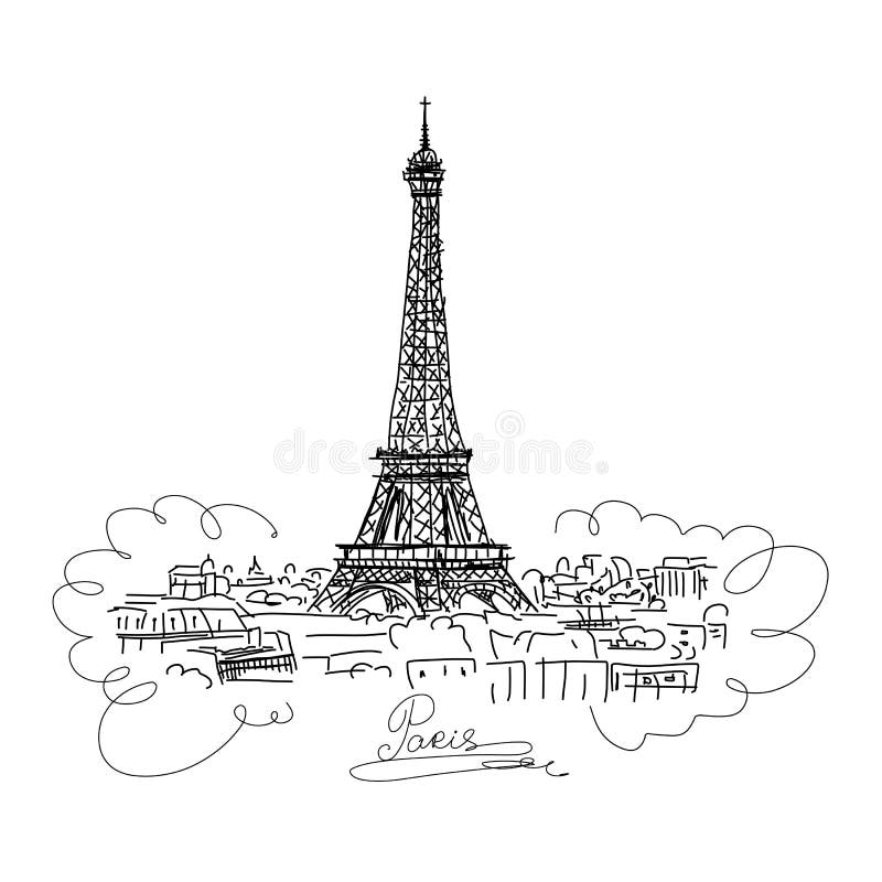 Cityscape Sketch, Seamless Pattern for Your Design Stock Vector ...