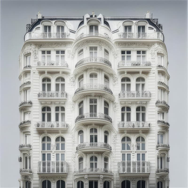 Paris - Classical Architecture Stock Illustration - Illustration of ...