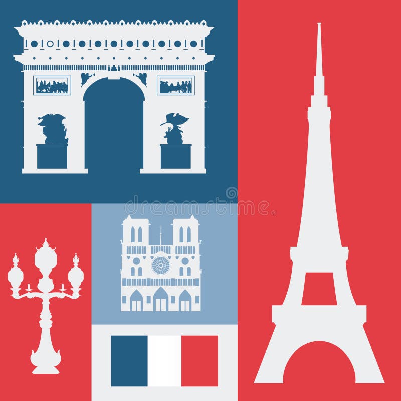 Paris Design, Illustration. Stock Illustration - Illustration of tower ...