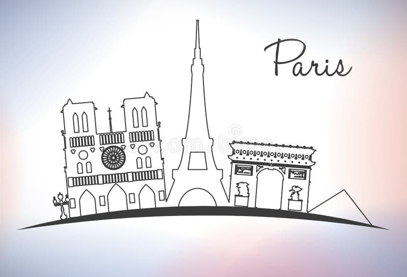 Paris Design, Illustration. Stock Illustration - Illustration of paris ...