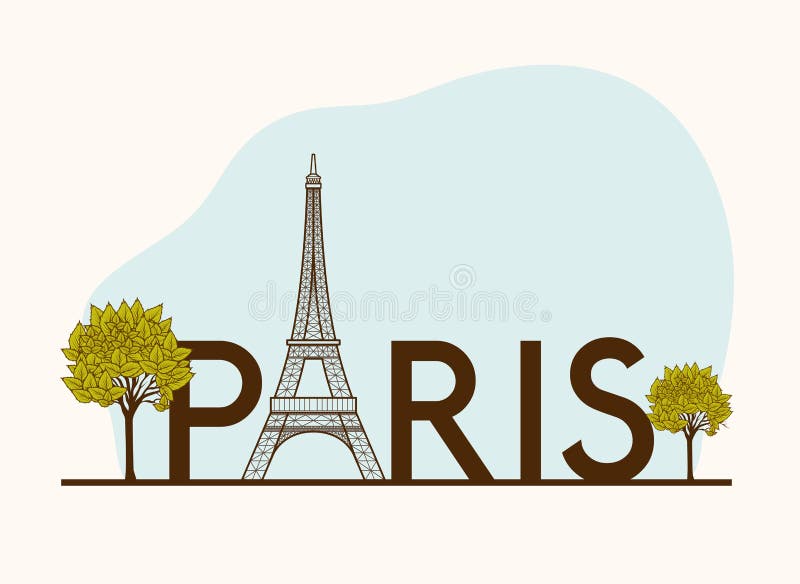 Paris design stock vector. Illustration of mediterranean - 42221163