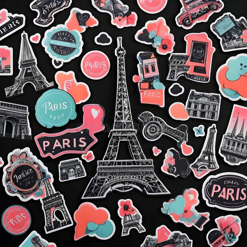 Paris design stock illustration. Illustration of calligraphy - 312341759