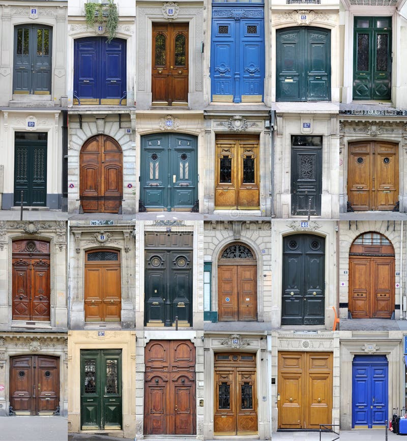 Paris doors stock image. Image of france, exterior, baroque - 27357003