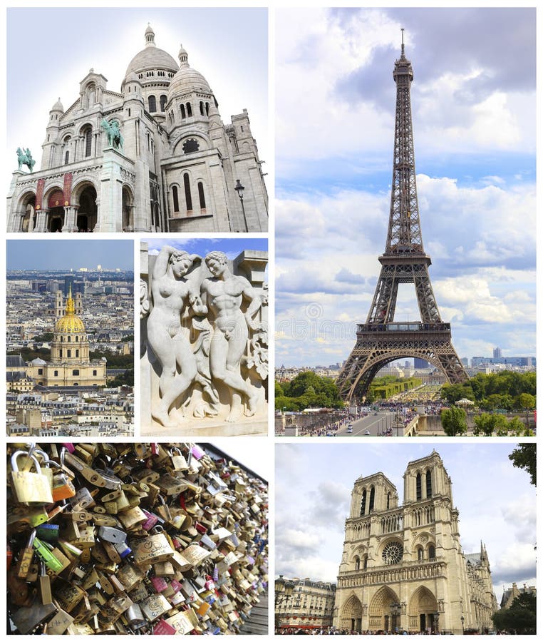Paris Collage stock photo. Image of river, quay, collage - 44327318