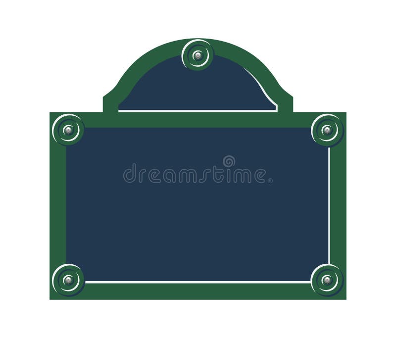 Paris street signs stock vector. Illustration of boulevard - 52705181