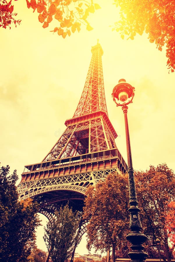 Paris fall season stock photo. Image of fall, tour, france - 61929026