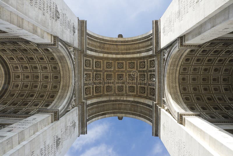 Paris, Famous Arc De Triumph Stock Image - Image of alexander ...