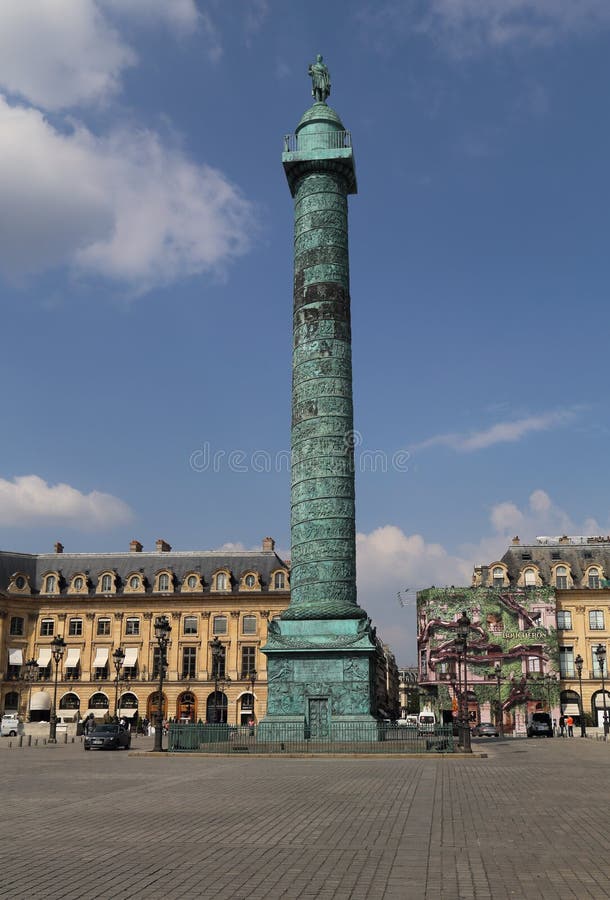 Vendome Column in Paris, France Editorial Photography - Image of french ...