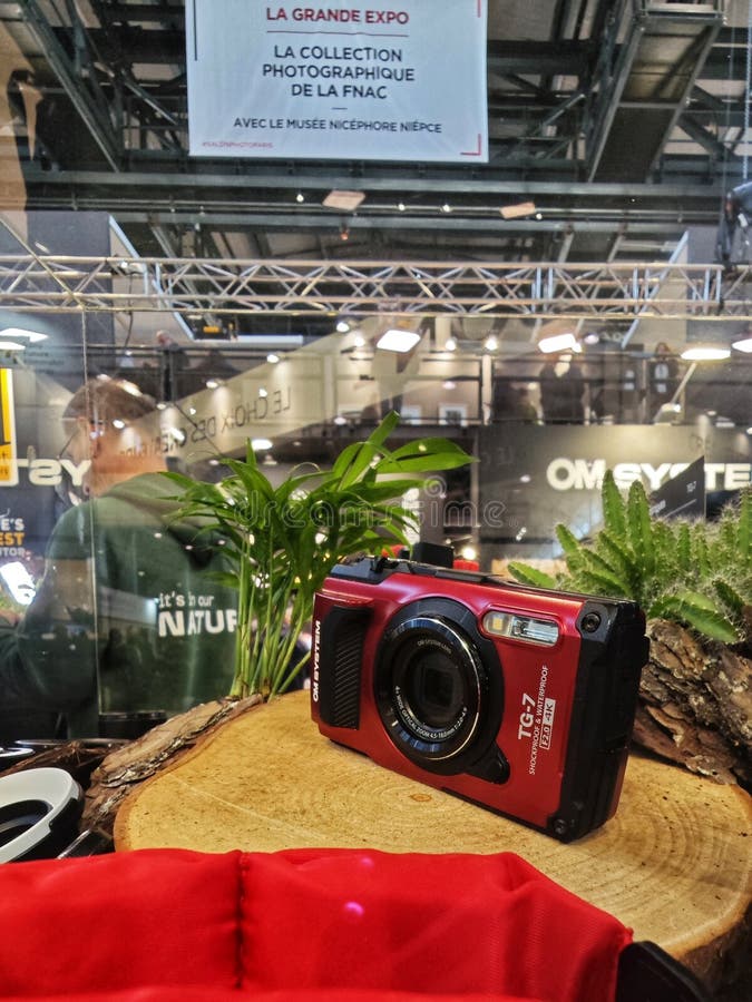 PARIS, FRANCE - October 11, 2024: Compact Camera Om System TG-7 ...