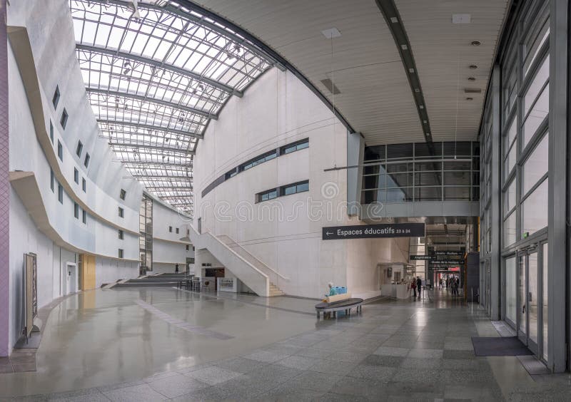 Paris, France - 04 26 2025: Panoramic View of the Inside of the ...