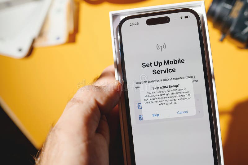 Skip ESIM Setup Question on the Display during Set-up Mobile Service ...