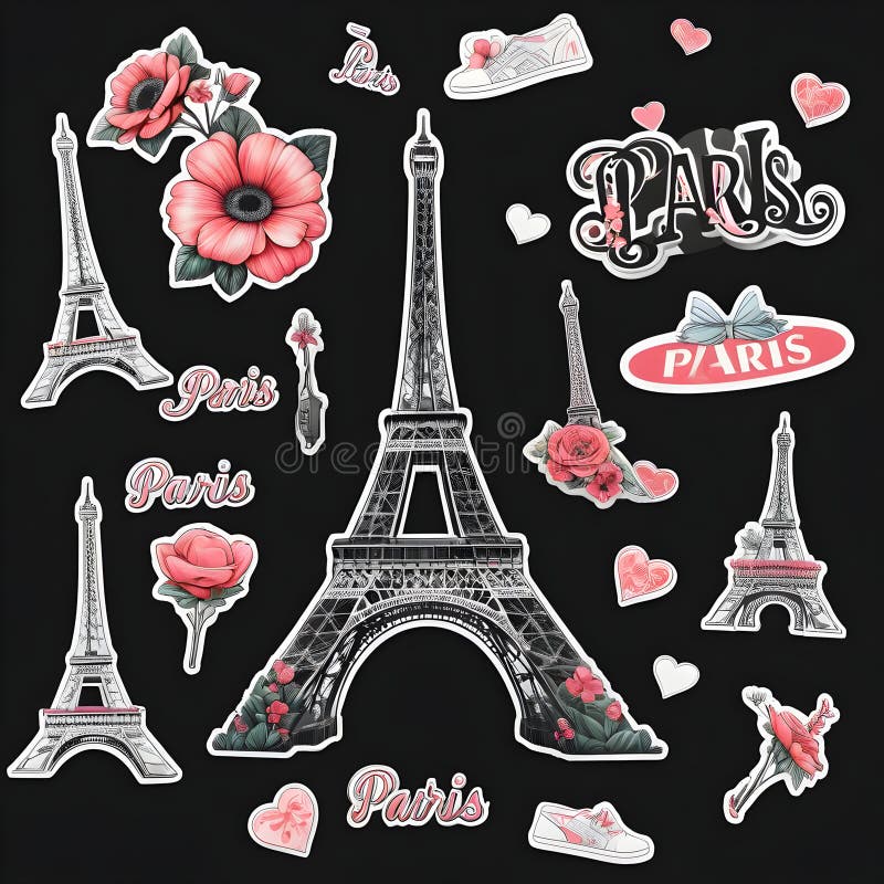 Paris stock illustration. Illustration of brand, label - 312342398