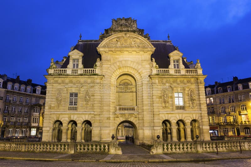 Paris Gate in Lille in France Stock Photo - Image of column, monument ...