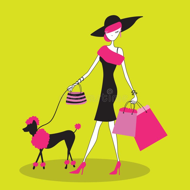 Paris girl walking 05 stock vector. Illustration of paris - 197987285