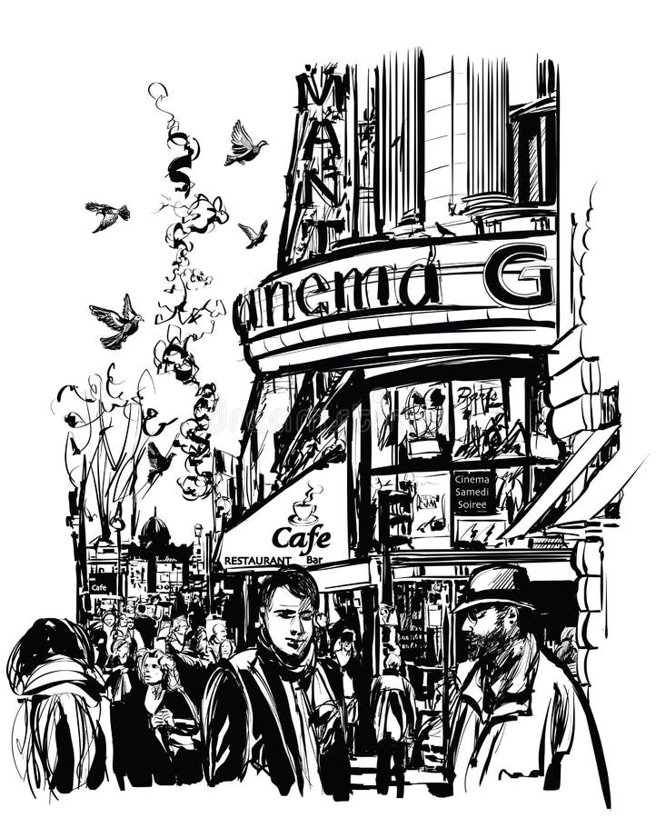 Famous Boulevards Stock Illustrations – 2 Famous Boulevards Stock ...