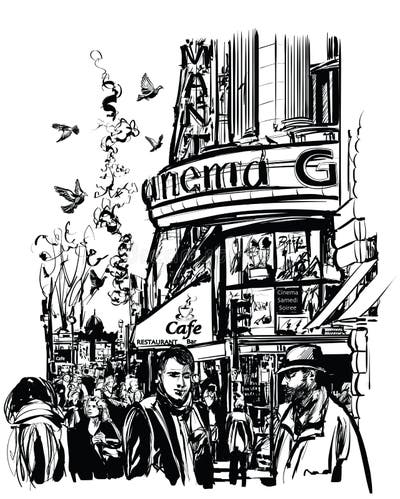 Famous Boulevards Stock Illustrations – 2 Famous Boulevards Stock ...