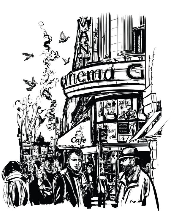 Famous Boulevards Stock Illustrations – 2 Famous Boulevards Stock ...