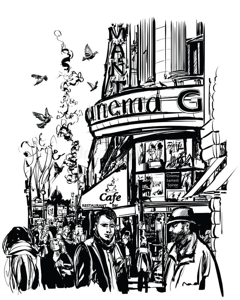 Famous Boulevards Stock Illustrations – 2 Famous Boulevards Stock ...