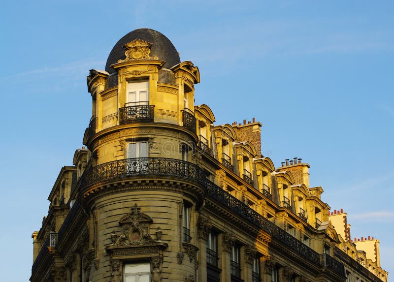 Paris Haussmann Architecture Stock Photo - Image of building, france ...
