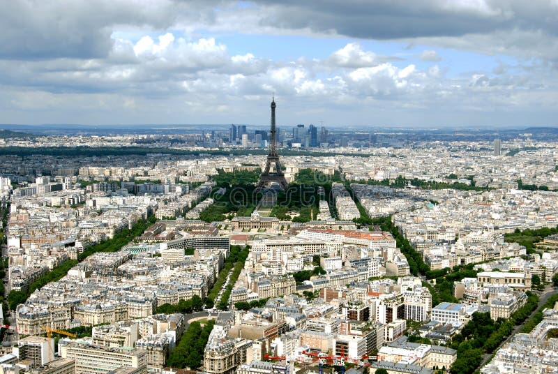 Paris from a height stock image. Image of glance, eiffel - 50194035