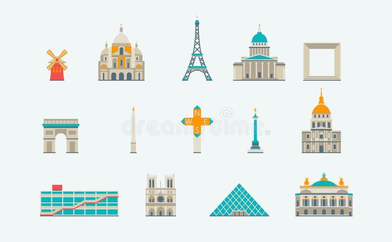 Paris skyline stock vector. Illustration of graphic, france - 52450499