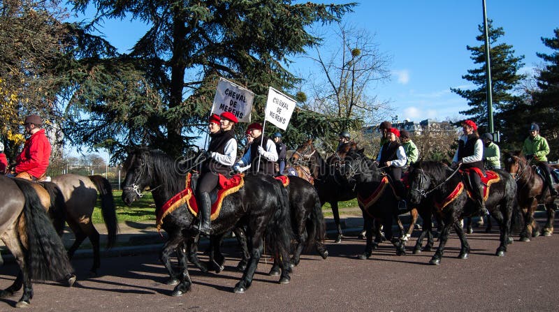 Paris horse parade editorial photo. Image of relay, hand - 27876821