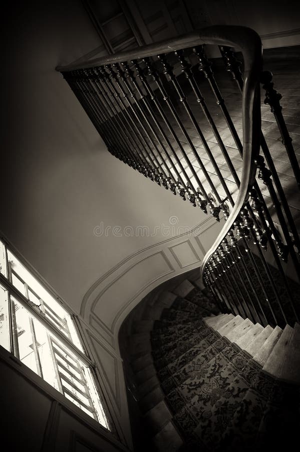 Paris house stairs stock photo. Image of sepia, floor - 17020782