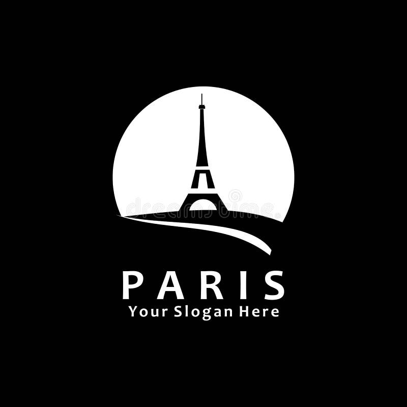 Paris Icon Logo Template Design Vector Illustration Stock Illustration ...