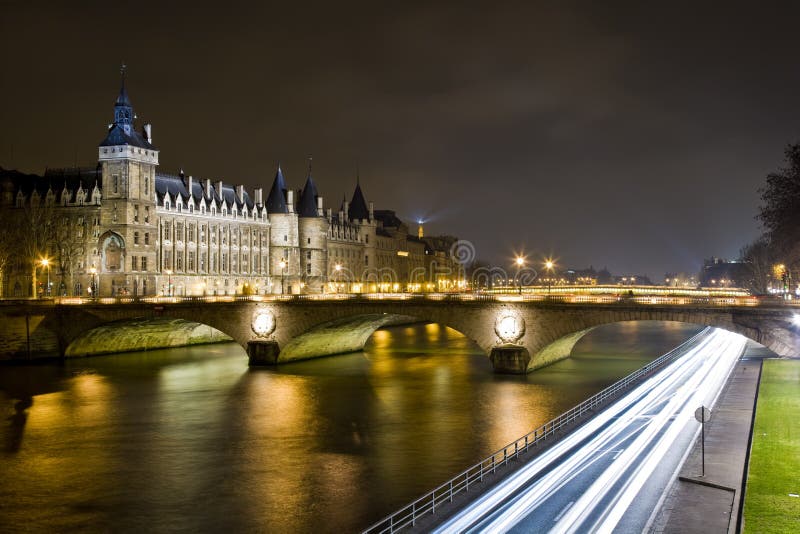 Paris in January stock image. Image of michel, traffic - 12757397