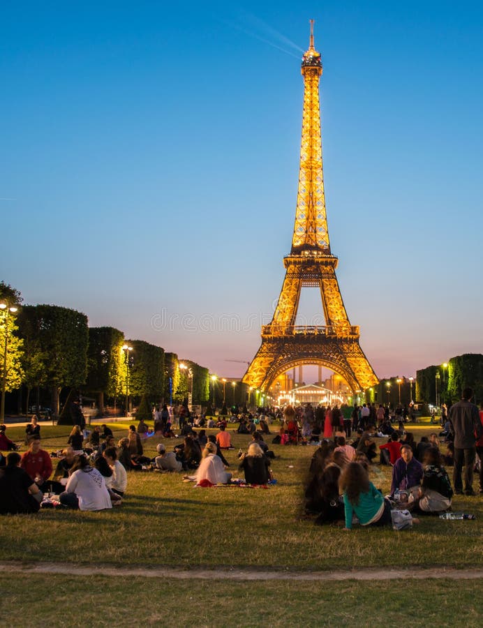Paris - july 12, 2013 editorial stock photo. Image of light - 51094183