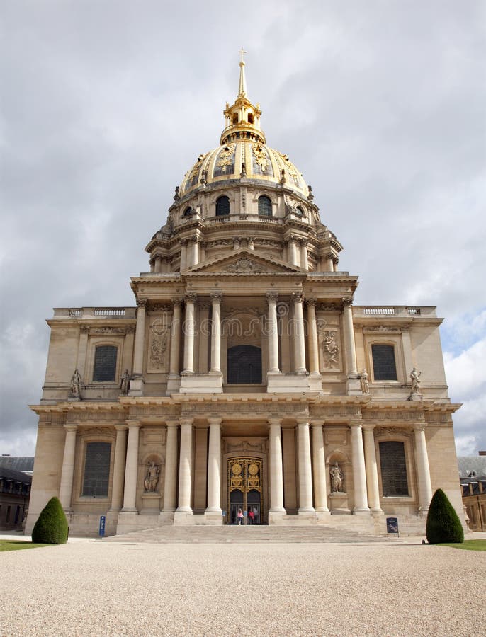 Paris - Les Invalides Church Stock Image - Image of monument ...