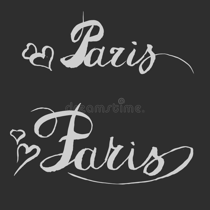 Paris Lettering Pattern Vector Stock Vector - Illustration of postcard ...