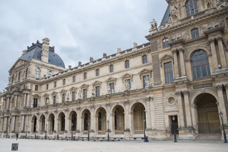 Paris, the Louvre stock image. Image of historic, european - 130980785