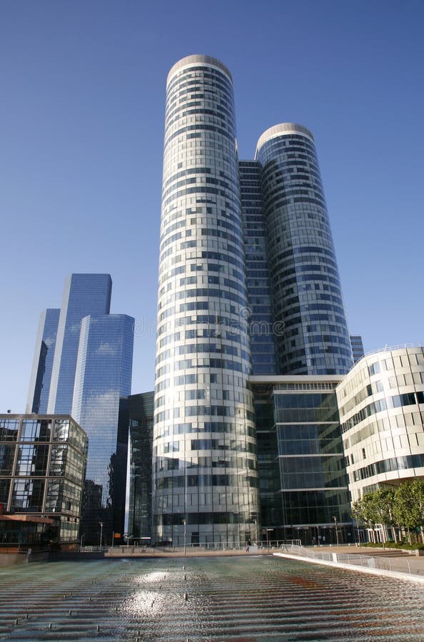 Paris modern buildings stock image. Image of cityscape - 12508905