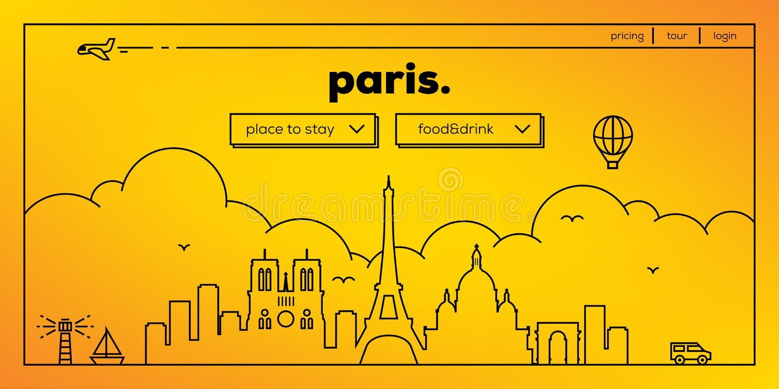 Vector Map of Paris, France Stock Vector - Illustration of europe ...