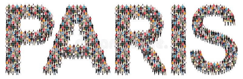 France Map Multicultural Group of People Integration Immigration Stock ...