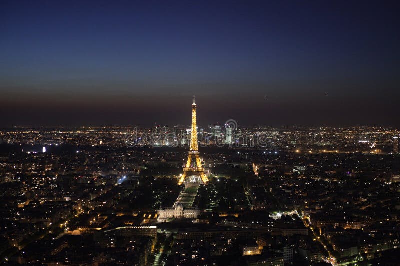 View of Paris by Night editorial photo. Image of night - 19334621