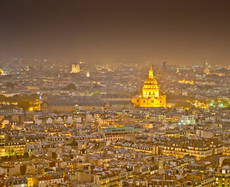 Paris at Night stock photo. Image of travel, glow, dame - 22466476