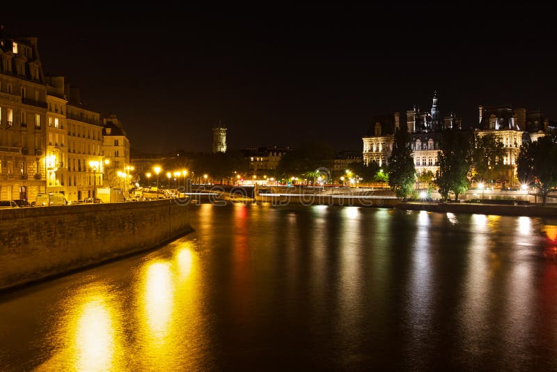 Paris by Night stock image. Image of france, night, europe - 25270849