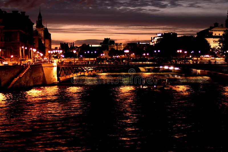 Paris by night stock photo. Image of scenery, night, france - 405170