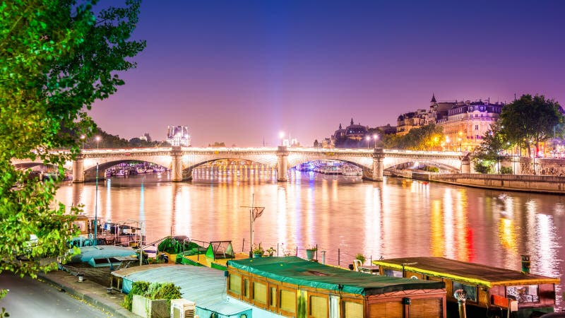 Paris at night stock photo. Image of travel, cityscape - 159779366