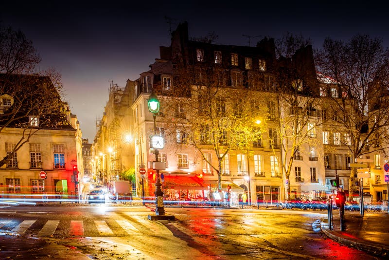 Paris at night stock image. Image of incomparable, cityscape - 68121349