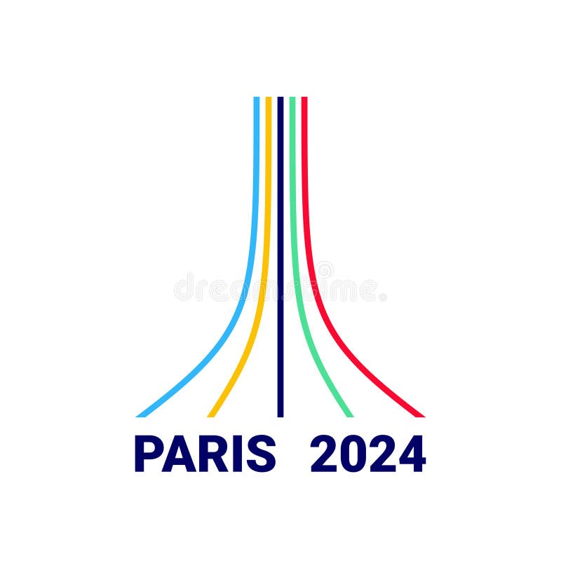 Paris 2024 Olympics. Logo for the Olympics. Vector Illustration ...