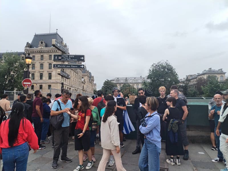 Paris Olympics 2024, Tourists To Watch the Olympics Editorial Image ...