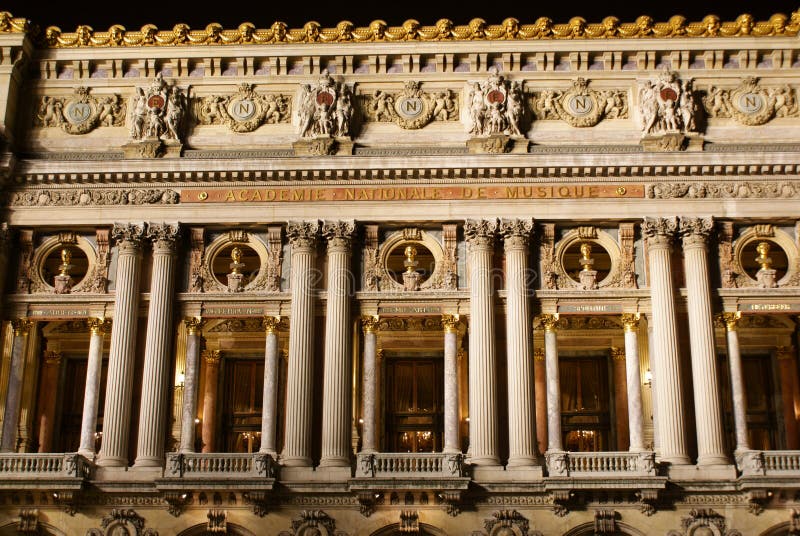 Paris opera stock image. Image of landmark, facade, opera - 8443951