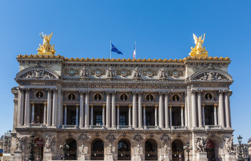 Paris opera stock image. Image of facade, elegant, design - 50572995