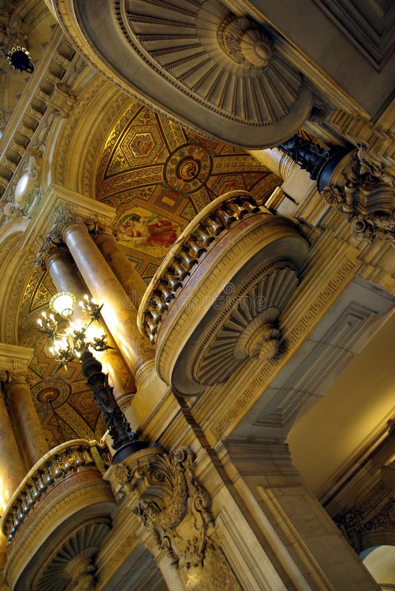 Paris opera hall interior stock image. Image of classical - 10194313