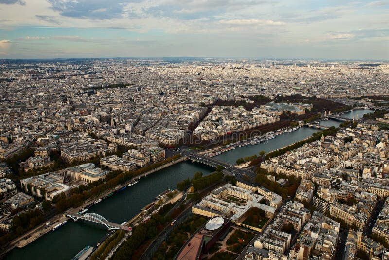Paris panoramic view. stock photo. Image of city, scene - 21524766
