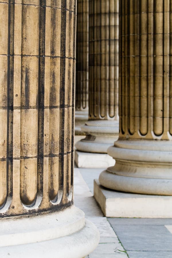 Paris Pantheon columns stock photo. Image of neoclassical - 5114954